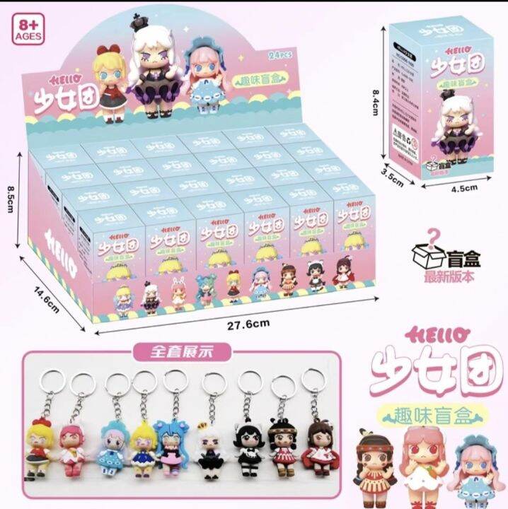 Girls like to play busy and mini world blind box girl group doll ...