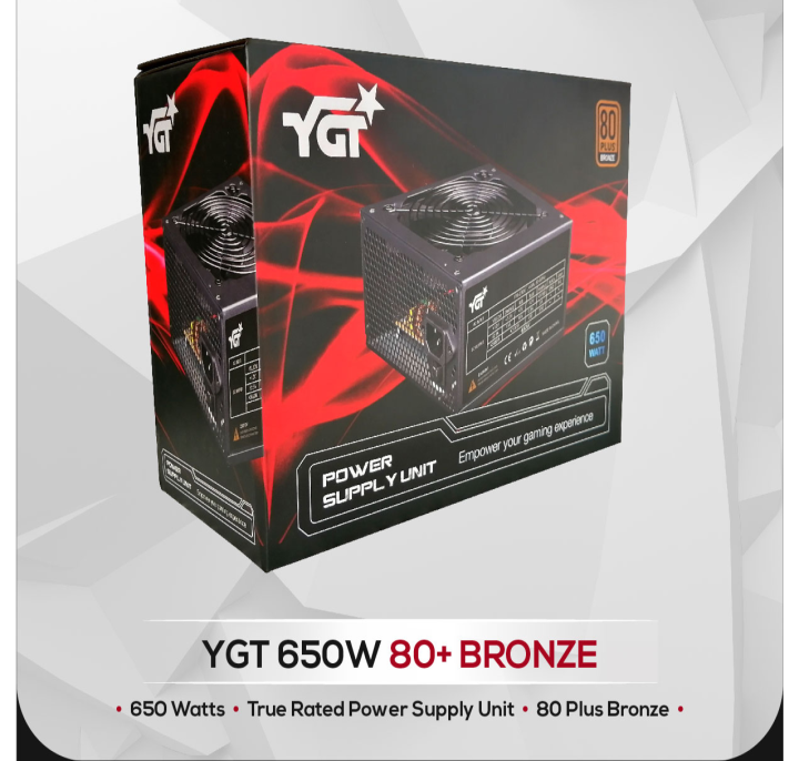 YGT TRU-RATED PSU 650Watts 80 Plus Bronze | Lazada PH