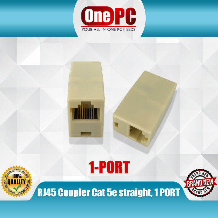 RJ45 Coupler Cat 5e straight, 1 PORT | Lazada PH
