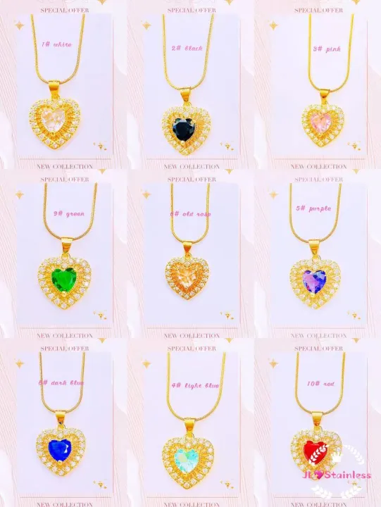 TBK stainless gold bilog chain w/bangkok pendant | Lazada PH