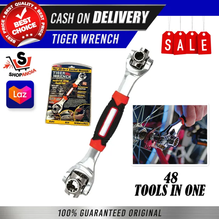 Multipurpose Wrench 48 in 1 Tools Socket/Universal Grip Wrenches W ...