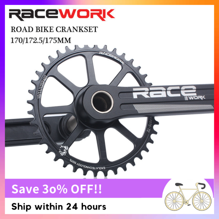 RACEWORK Đường Xe Đạp Crankset 10/11/12 Tốc Độ 170/172.5/175Mm Duy Nhất ...