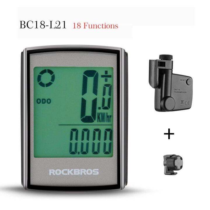 ROCKBROS Waterproof Bicycle Computer LCD Backlight Stopwatch Wireless ... ROCKBROS Waterproof Bicycle Computer LCD Backlight Stopwatch Wireless ...