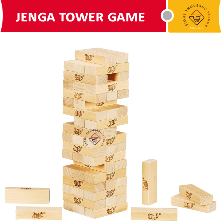 Jenga Game Wooden Blocks Stacking Tumbling Tower Fun Game | Lazada PH