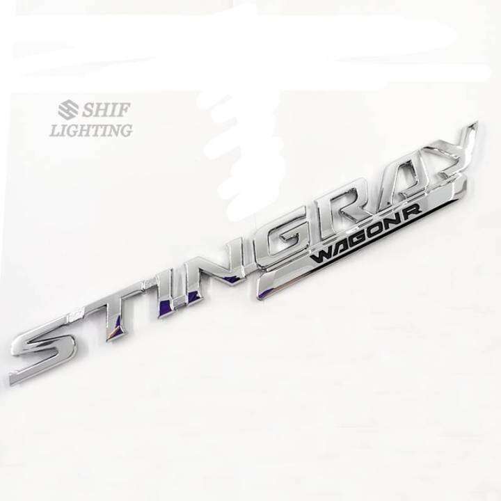 1pc Stiker Emblem Logo Stingray Wagon R Bahan Abs Krom Untuk Suzuki ...