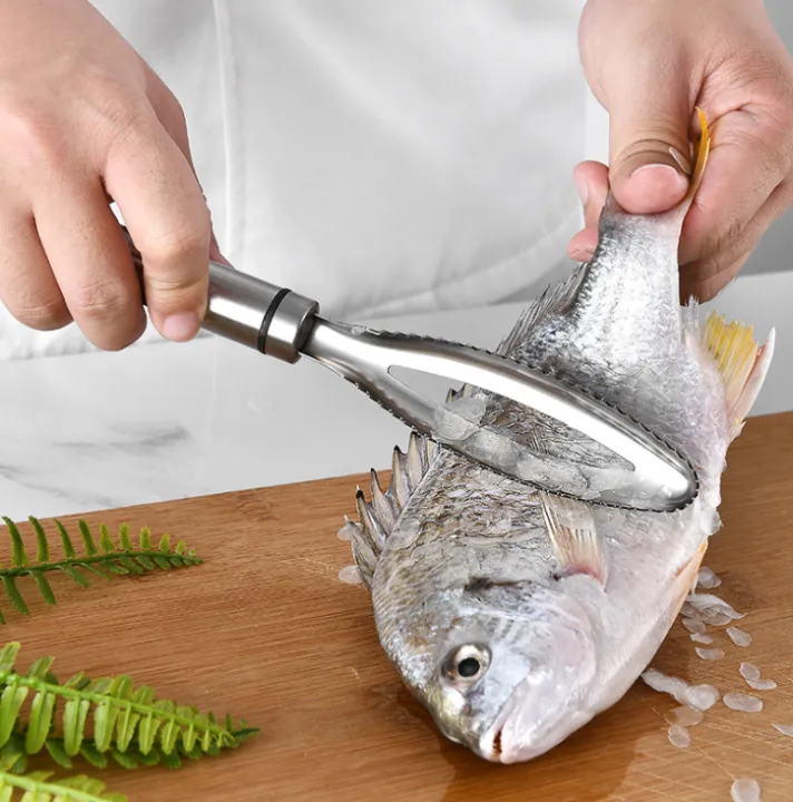 304 stainless steel manual quick scale scraper planing fish scale knife scale removal kitchen ...