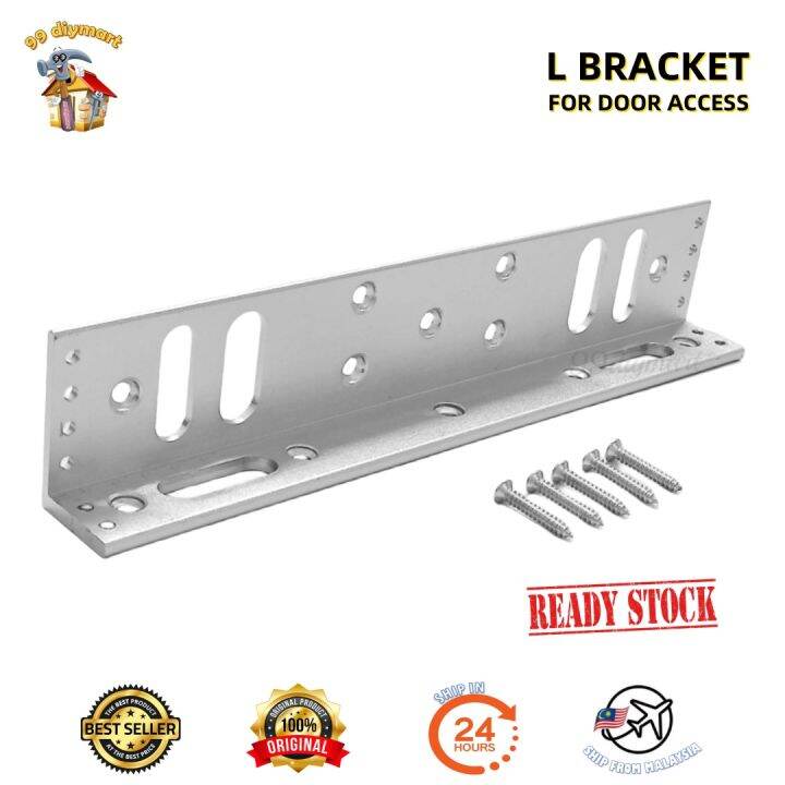 Door Access L - type Bracket 600IBS EM Lock Bracket for out swing door ...