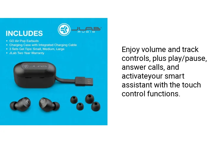 JLab GO Air POP True Wireless Earbuds - Rack85