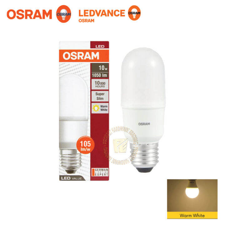 OSRAM 10W DL/WW E27 Led Stick Bulb Warm White DayLight | Lazada