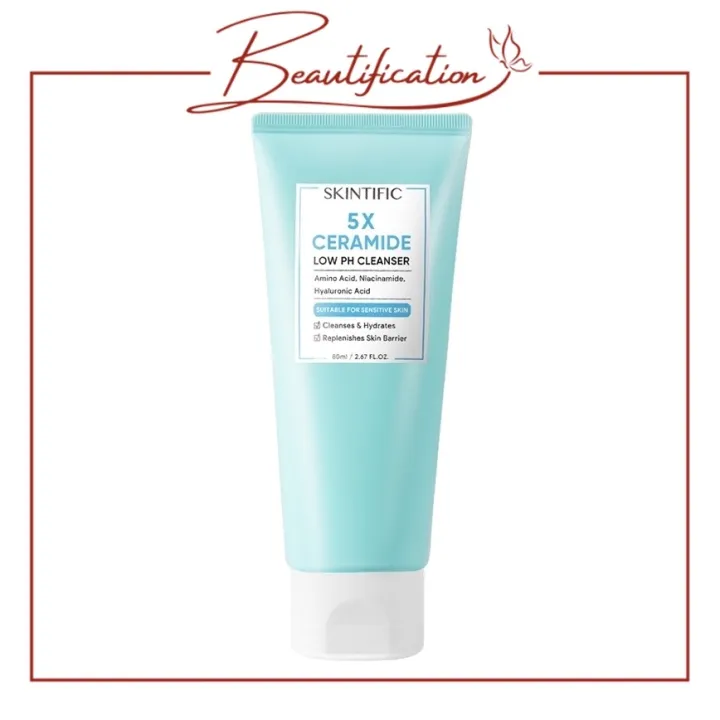 Skintific Skintifik 5X Ceramide Low pH Cleanser Facial Wash Gentle ...