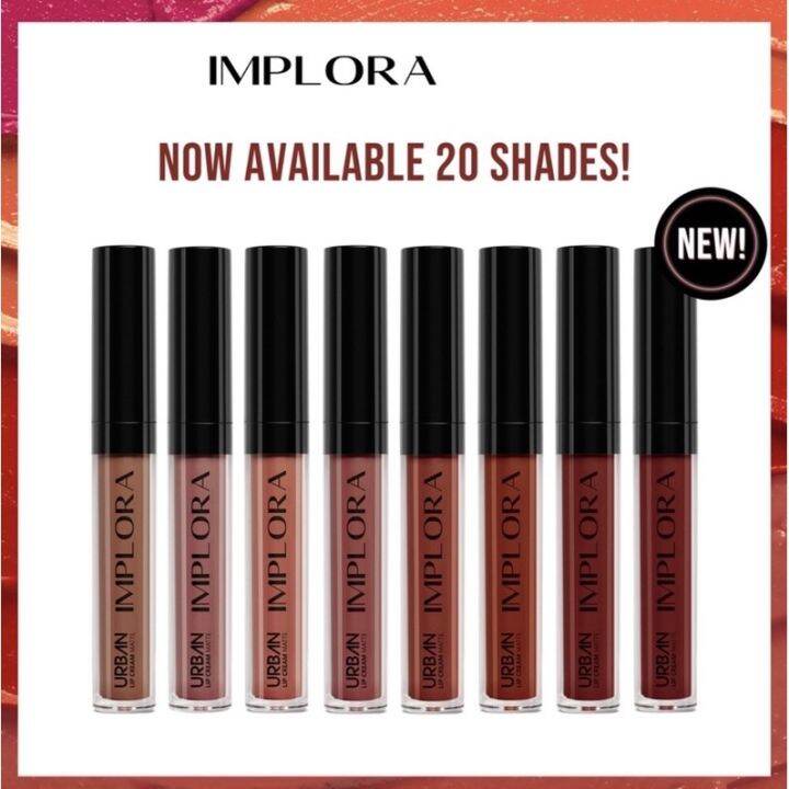 [ORIGINAL] Implora Urban Lip Cream Matte / Implora Lipcream / Lipstik ...
