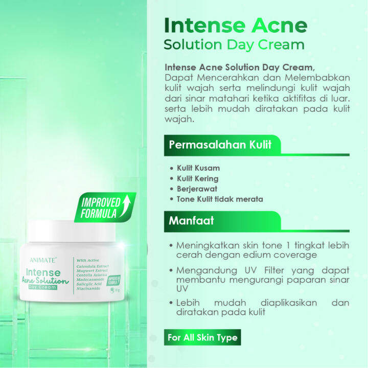 Animate Acne Solution Day Cream kemasan baru | Lazada Indonesia