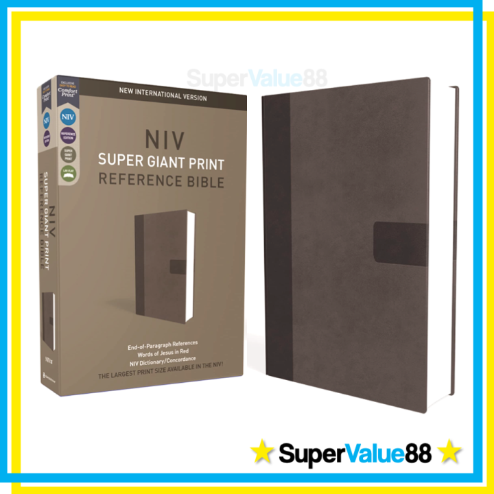 NIV Super Giant Print Reference Bible (Premium Leathersoft): Comfort ...