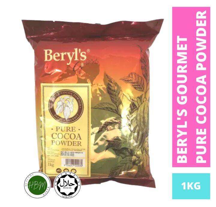Beryl's Gourmet Pure Cocoa Powder 1kg (Classic) Serbuk Koko 100% Cocoa ...