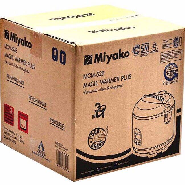 Miyako MCM 528 Silver Magic Com Rice Cooker [ 1.8 Liter] | Lazada Indonesia