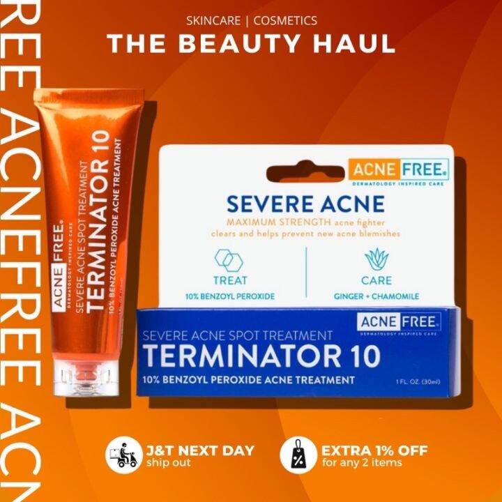 ACNE FREE Terminator 10 Acne Spot Treatment With 10% Benzoyl Peroxide ...