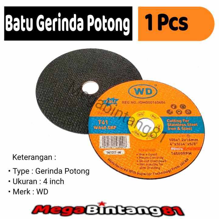 Batu gerinda wd potong mata 4 inch 1 pcs | Lazada Indonesia