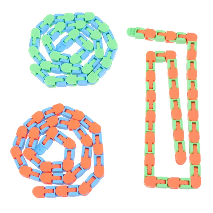 【Youer】Wacky Track Snap and Click Toys Kids Autism Snake Puzzles ...