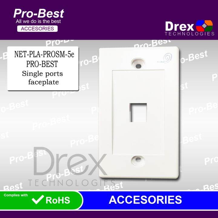 Pro-best Faceplate Wallplate 1 gang Simplex Taiwan Made High Quality ...