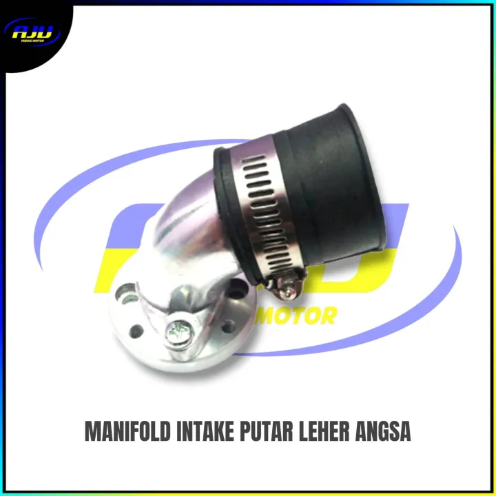 Manipol manifold manipul intake intek leher angsa putar miring karbu bebek rx king matic PE 24 ...