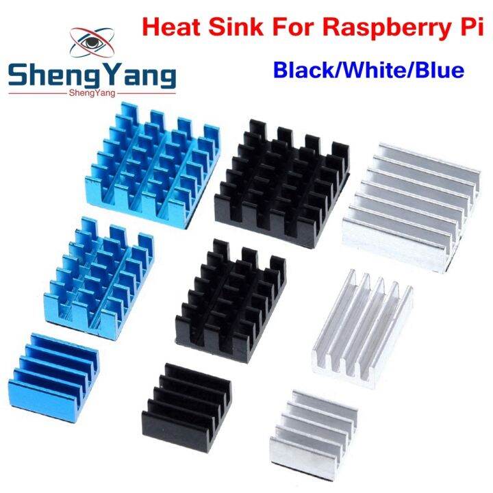 【CW】 For Raspberry Pi 4 Heat Sink 3pcs Raspberry Pi 4B Aluminum Heatsink Radiator Cooling Kit ...
