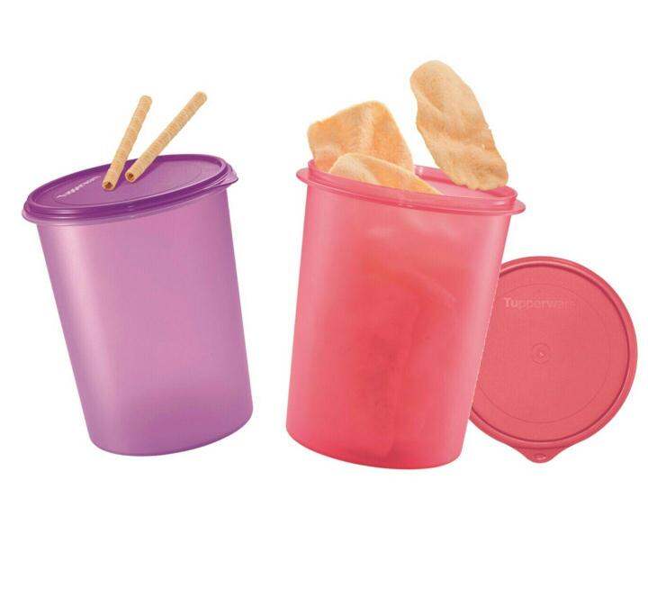 Tupperware Tall Canister (2) 10L | Lazada
