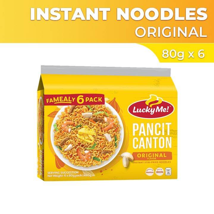 Pabrika direktang benta Lucky Me Pancit Canton Original Multipack 80gx6 | Lazada PH