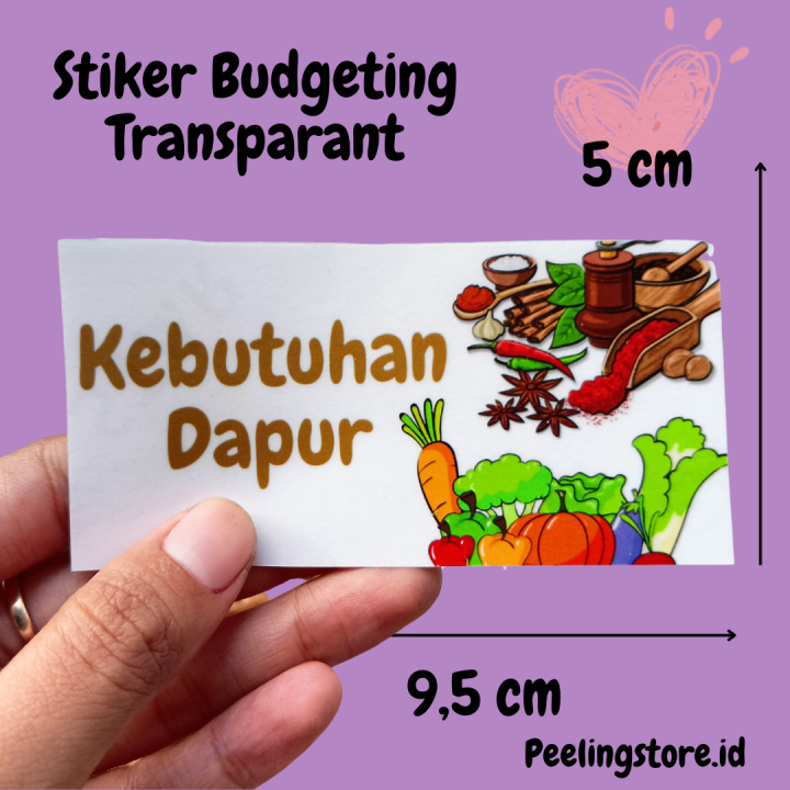 STIKER BUDGETING TRANSPARAN VOL. 2 (BISA REQUEST/BISA CUSTOM) | Lazada ...