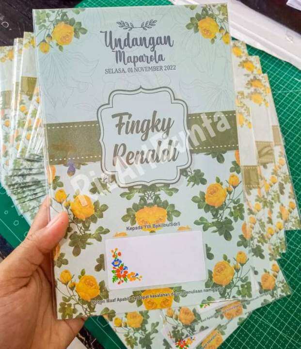 Undangan Pernikahan Tema Rustic Bunga Hijau | Lazada Indonesia