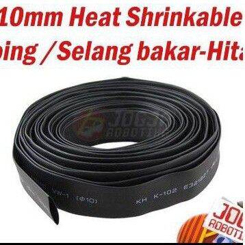 Heat Shrink Tube 10mm Selang Isolasi Bakar Selongsong Kabel PER METER ...