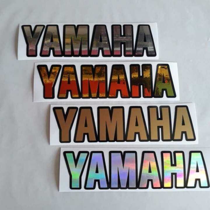 Yamaha Word Sticker Decal in Silver, Gold & Hologram | Lazada PH