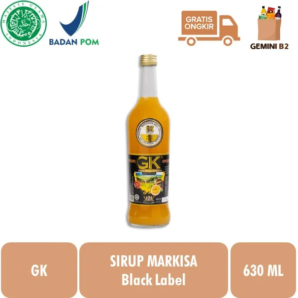 Sirup Markisa GK Black Label 630ml HALAL | Lazada Indonesia