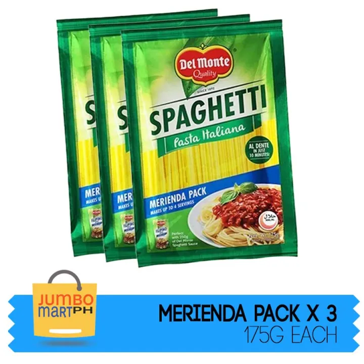 DEL MONTE SPAGHETTI MERIENDA PACK / 175G / SET OF 3 | Lazada PH