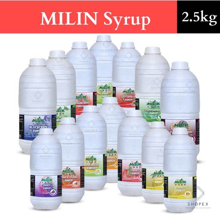 Authentic quality Milin Syrups 2.5kg / Concentrated Syrup Milktea ...