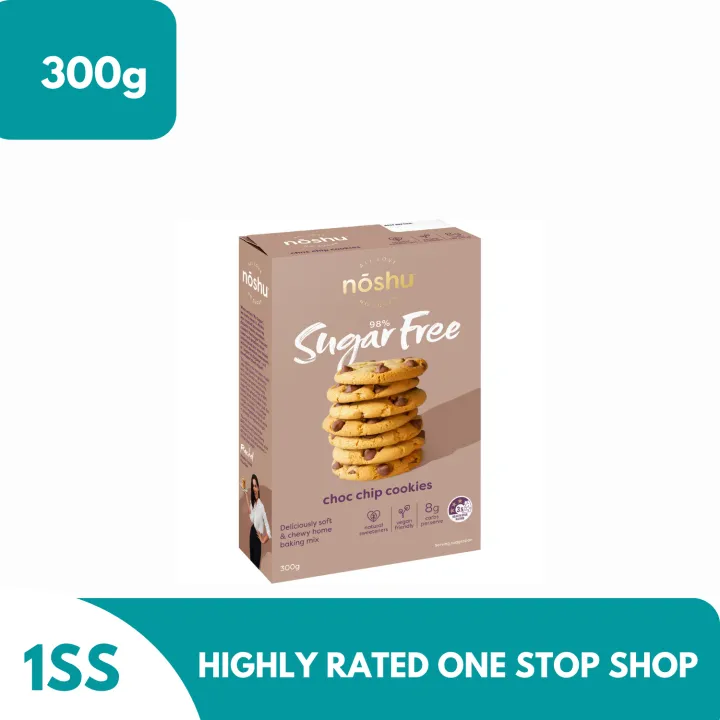 Noshu Cookie Mix Choco Chip Sugar Free 300g | Lazada PH