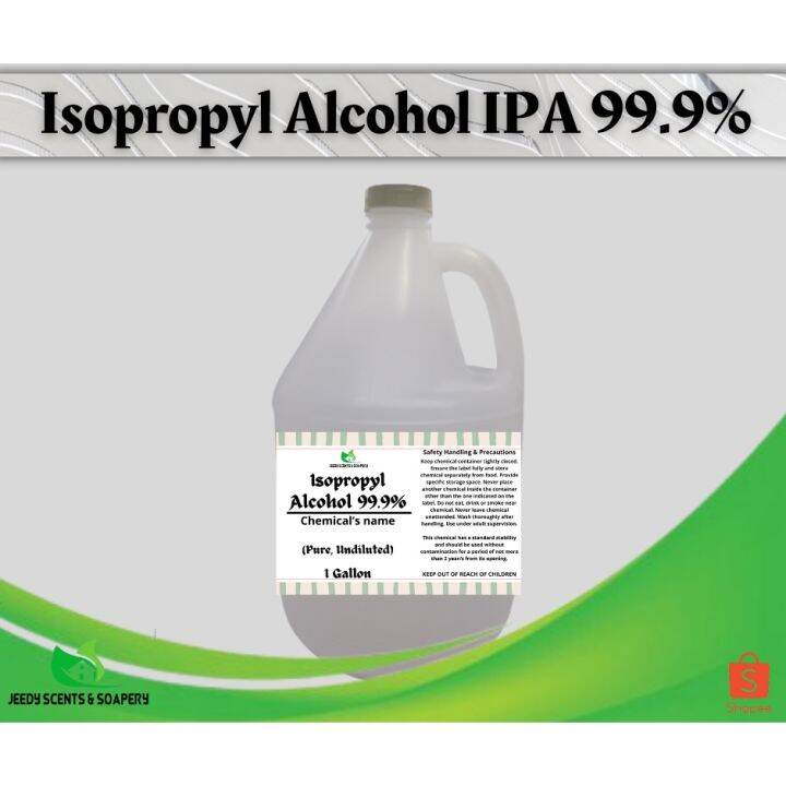 Isopropyl Alcohol IPA 99.9% Raw material 1 Gallon | Lazada PH