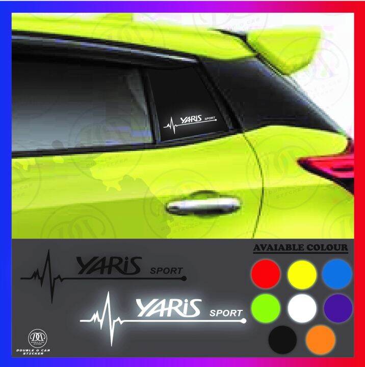 [Ready Stock] 2pcs TOYOTA YARIS SIDE WINDOW HIGH GRDAE CAR REFLECTIVE ...