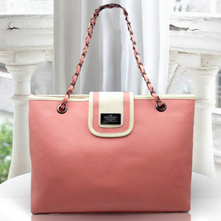 Tas Totebag Wanita Kekinian Tali Rantai Import Ukuran Besar Tas 2023 ...