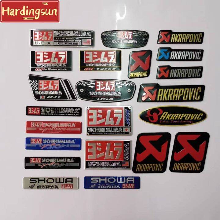 Hardingsun Yoshimura Muffler Decal Heat Resistant 3D Aluminium ...