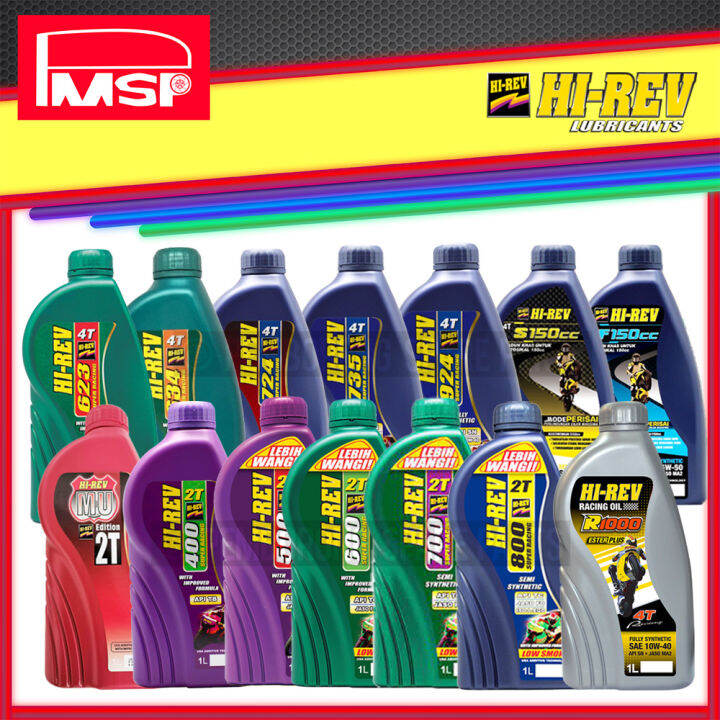 HI REV ENGINE OIL SEMI SYNTHETIC 2T 400 500 600 700 800 MU 4T 623 634 724 735 924 FULLY S150CC ...