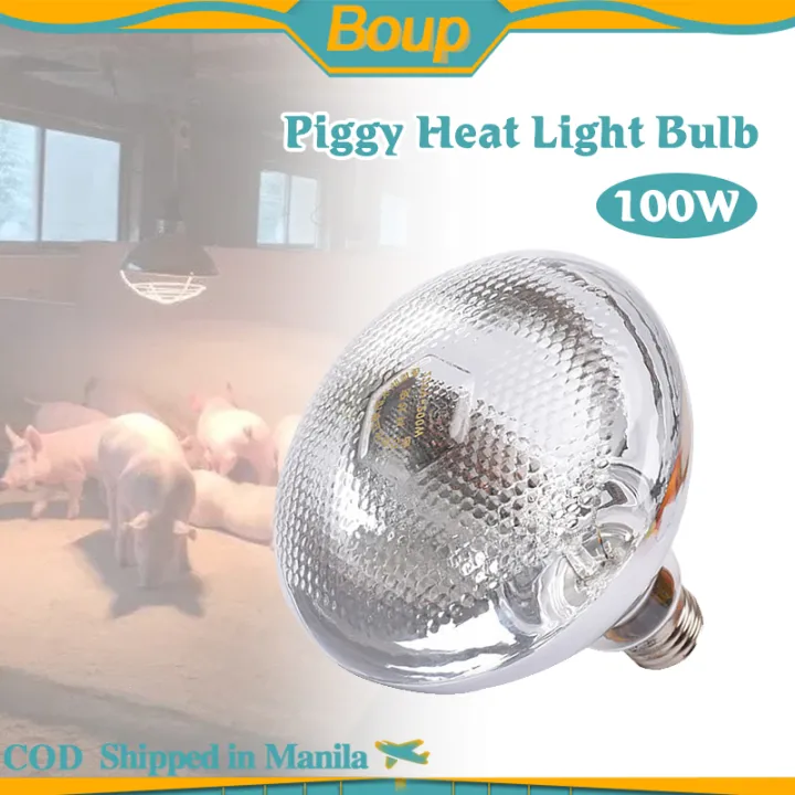 Pig Heat Lamp 100W Light Thickening Heat Lamp Thermal Preservation Bulb ...