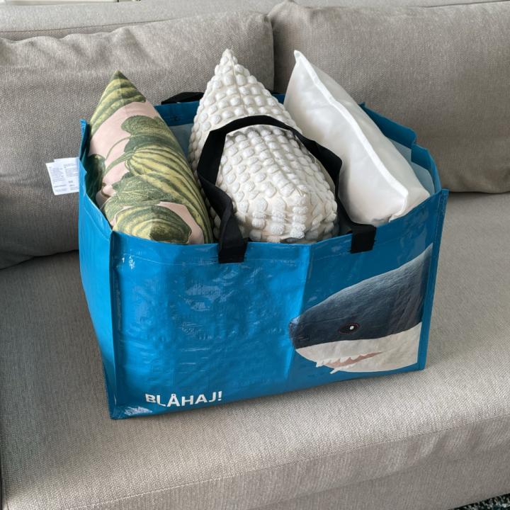 IKEA ถุง ช้อปปิ้ง กระเป๋า พับได้ RUMPLING SACKKARRA GORSNYGG VINTERFINT ...