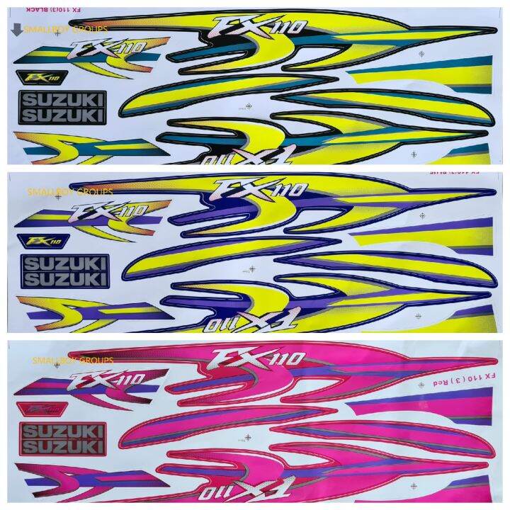 SUZUKI FX110 FX 110 STICKER SET | Lazada