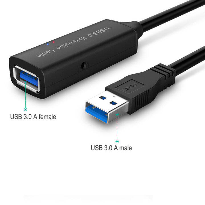 Active USB 3.0 extension cable extender 5M 10M with amplifier booster ...