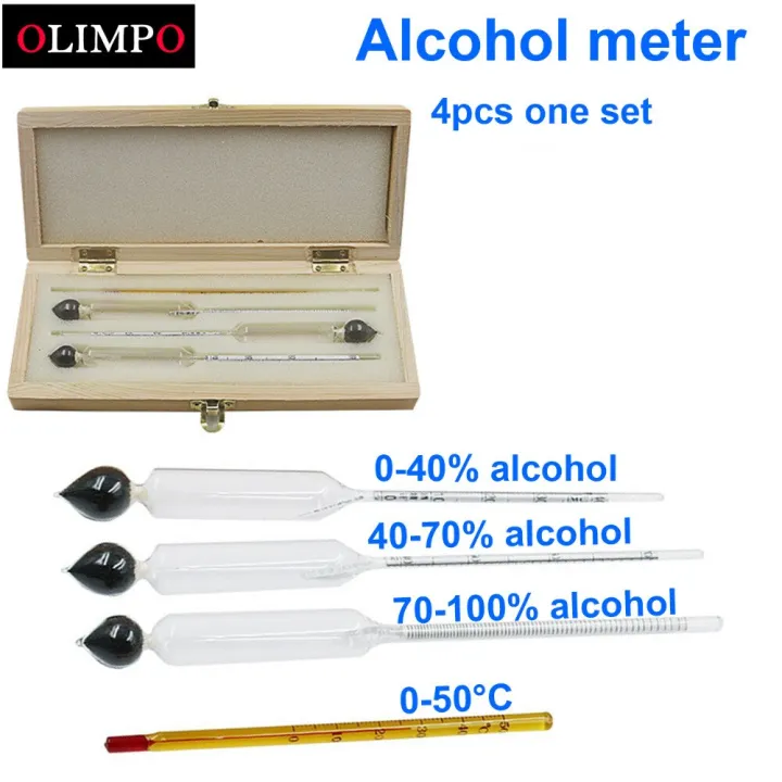 Alcoholometer Alcohol Meter For Moonshine Whisky Vodka Spirits Liqour ...
