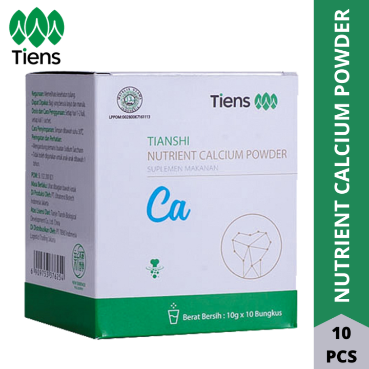 Kalsium Tinggi Badan Nutrient Calcium Powder 1 Box / 10 Sachet Full ...