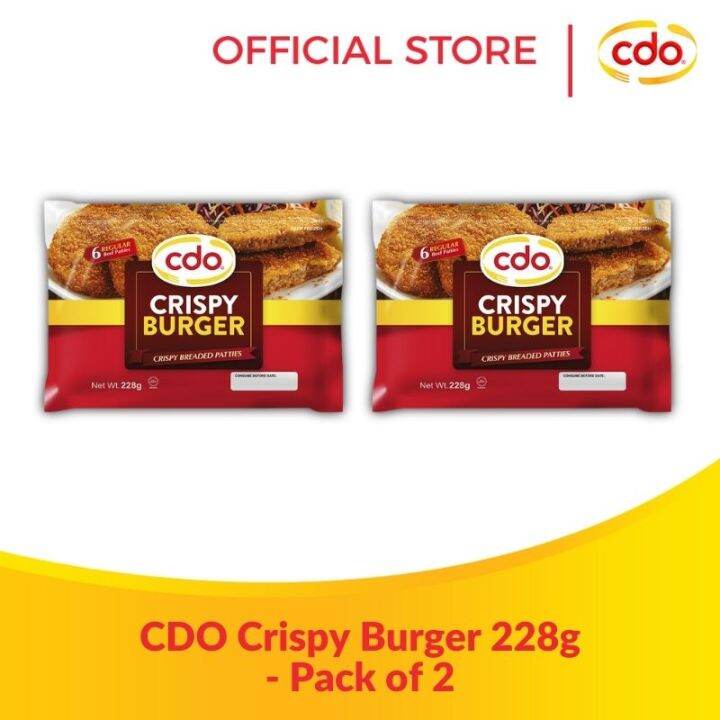 CDO Crispy Burger 228g - Pack of 2 | Lazada PH