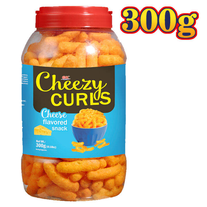 OK Cheezy Curls Cheese Flavored Snack 300g | Lazada PH