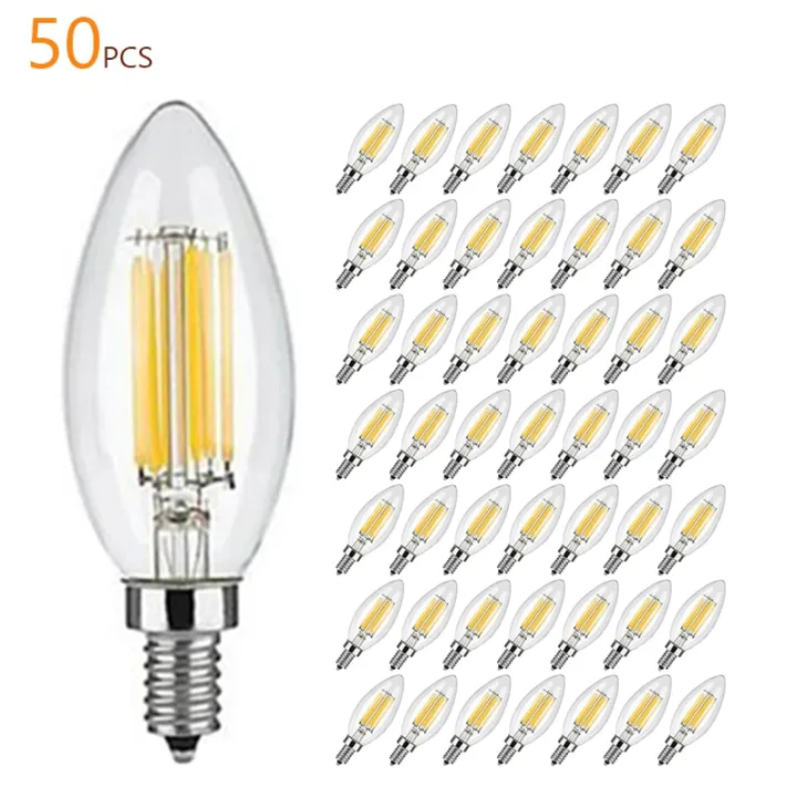 C35 6W Dimmable Led Bulb E12 E14 Filament Candle Light Bulb 2700K 6000K Cold Warm White Edison ...