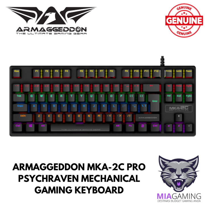 ARMAGGEDDON MKA-2C PRO PSYCHRAVEN MECHANICAL GAMING KEYBOARD | Lazada